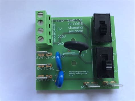 European Mains Voltage Selector Module Primary Windings