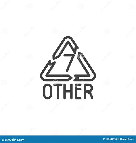 其他塑料产品线图标 向量例证 插画 包括有 线性 分级显示 图表 包装 图标 生态 图象 170544993