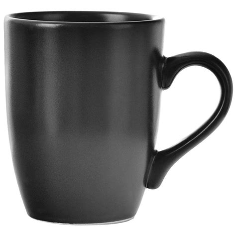 Kubek ceramiczny Orion z uchem do picia kawy herbaty napojów ceramiczny czarny ALFA ml