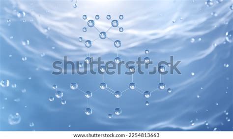 Mollugin Molecular Structure D Model Molecule Stock Illustration Shutterstock