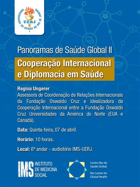 Panoramas De Saúde Global Ii Cooperação Internacional E Diplomacia Em