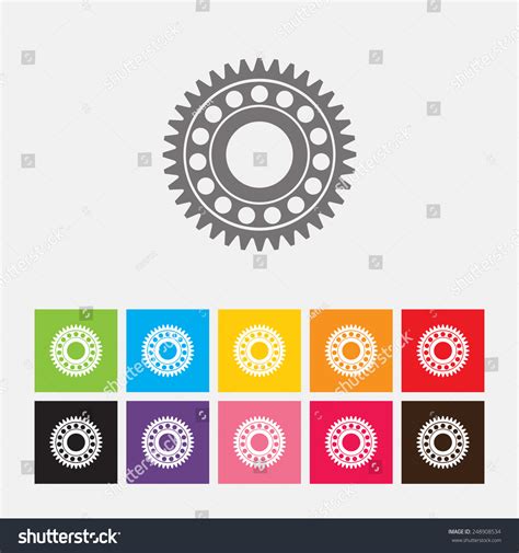 Cogs Gears Icon Vector Stock Vector Royalty Free Shutterstock
