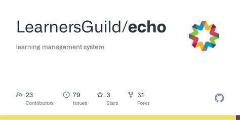GitHub LearnersGuild Echo Learning Management System