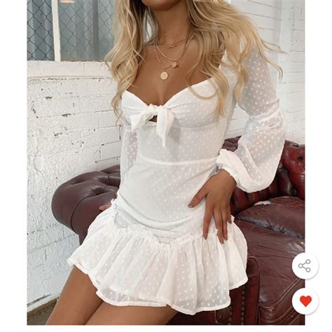 Thats So Fetch White Dress Never Worn Perfect Depop