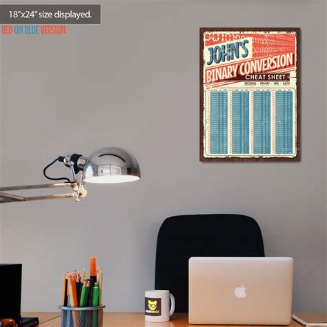 Binary Decimal Hexidecimal Ascii Conversion Cheat Sheet For It Engineers And Developers Etsy Uk