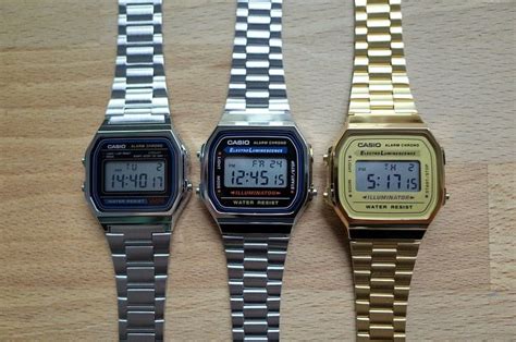 CASIO A158W-1, A168W-1, A168WG-1 - Hullabaloo Blog Casio G-shock, Casio ...