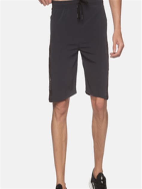 Buy Attiitude Men Charcoal Low Rise Slim Fit Sports Shorts Shorts For