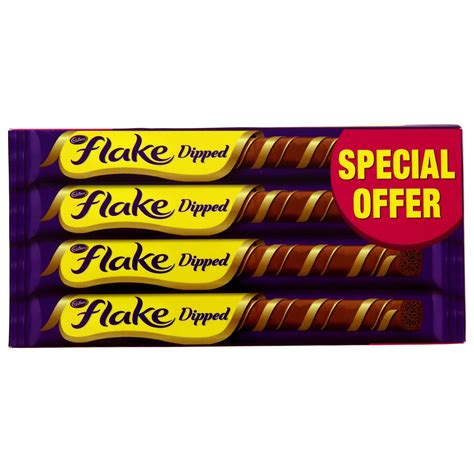 Cadbury Flake Dipped Chocolate Bar 4 X 32 G Online At Best Price Lulu Uae