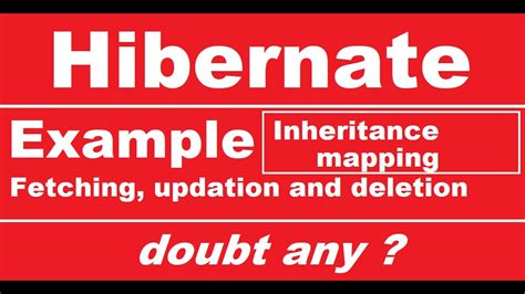 Hibernate Fetching Updation Deletion Inheritance Mapping