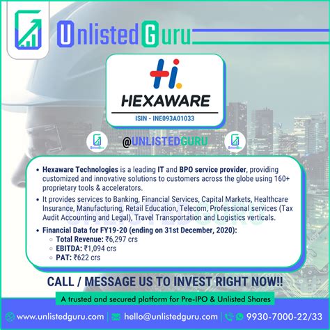Hexaware Technologies Ltd Unlisted Shares In Mumbai