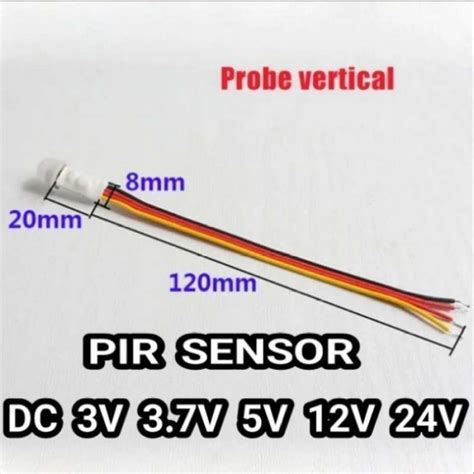 Promo Mini Pir Sensor Dc 3v 3 7v 5v 12v 24v Motion Detector Saklar Gerak Diskon 50 Di Seller