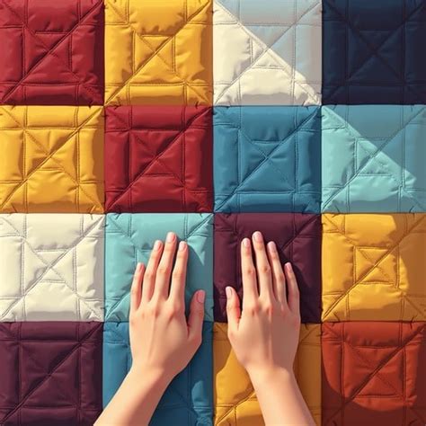 Free Colorful Quilt Arrangement Photo Quilt Patchwork Hands Download At Stockcake