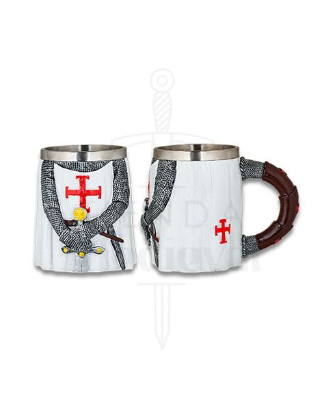Templar Knight Mug With Sword 12 Cm ⚔️ Medieval Shop
