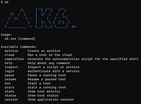 installing k6 locally to debug tests redline13