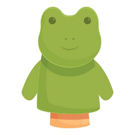 Green Frog Puppet Icon Cartoon Vector Theater Show 16279450 Vector Art