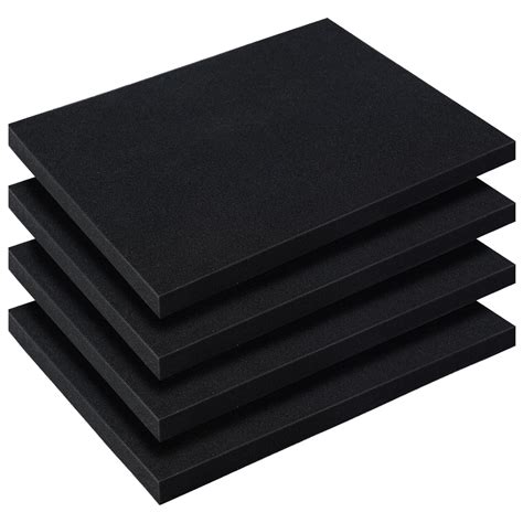 4 Pcs Polyurethane Foam Sheet 15 7x11 8x0 98 Inch Cuttable Polyurethane Foam Pads Packing Foam