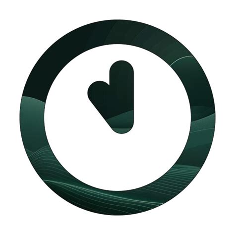 Clock Eleven Icon Dark Green Lines Texture Premium Ai Generated Image