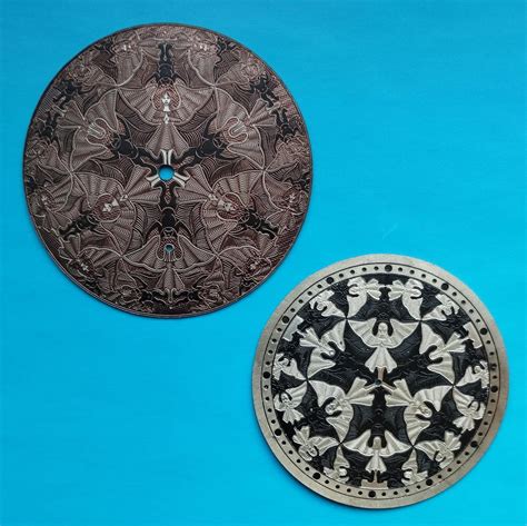 Angels And Devils By Escher Watch Dial Made To Order Eschers Drawing