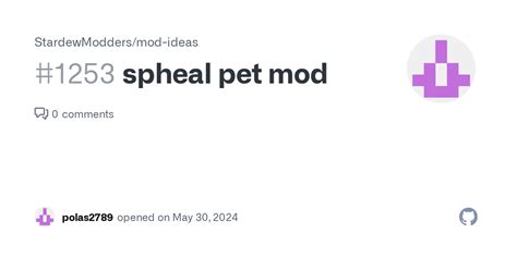Spheal Pet Mod Issue Stardewmodders Mod Ideas Github