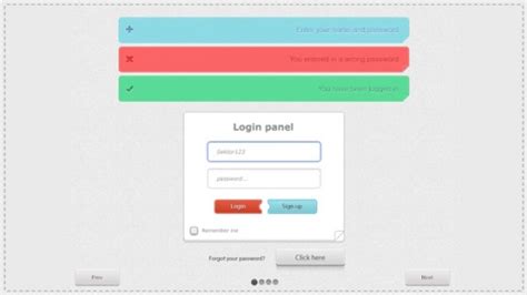 Form Alert Interface In PSD And CSS TutorialChip