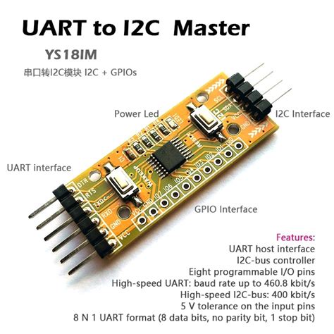 For UsenDz UART To I C GPIO UART I C Seria Vicedeal