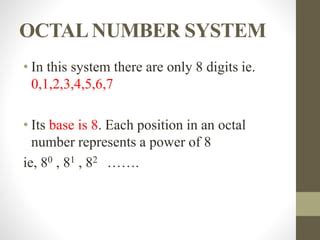 Number System And Its Conversions PPTX
