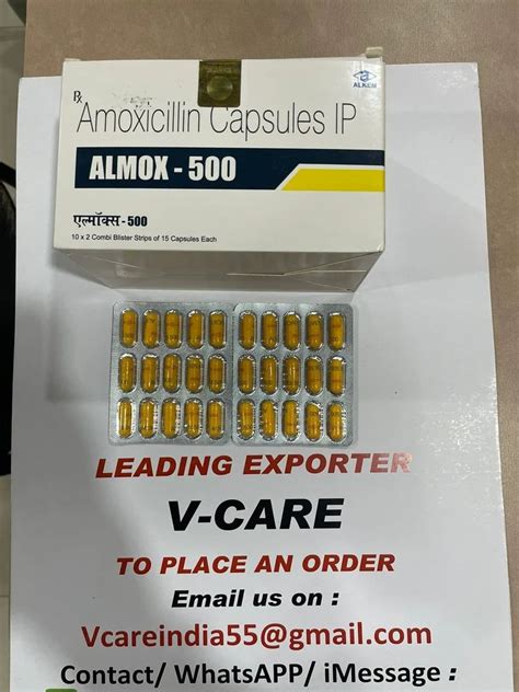 Almox Amoxycillin Capsules 500 Mg At Rs 370 Stripe Amoxicillin