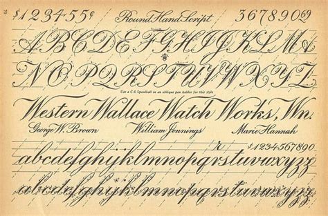 English Cursive Script