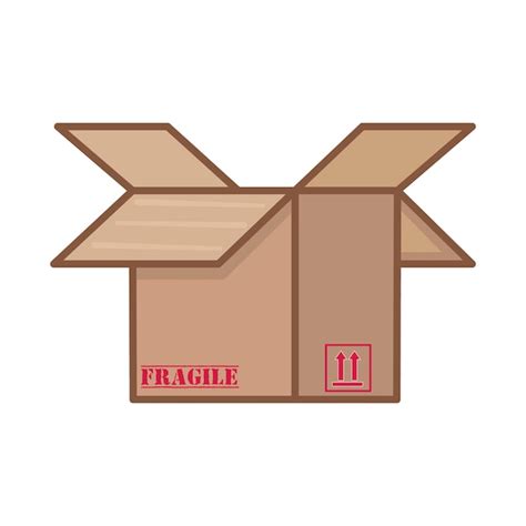 Ilustração Da Entrega Da Caixa Vetor Premium