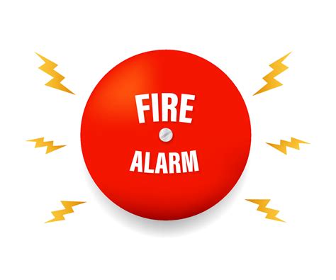 High Quality Fire Alarm Clipart For Clear Emergency Signage Design