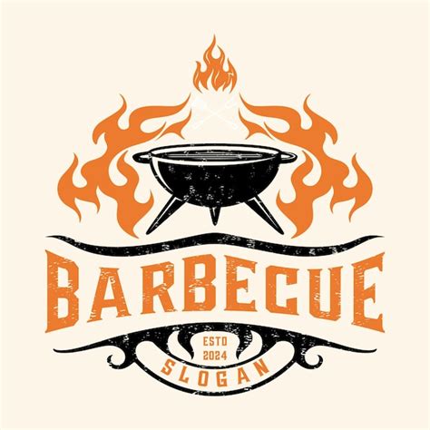 Premium Vector Barbecue Logo Grill Spatula And Fork Icon For Steak