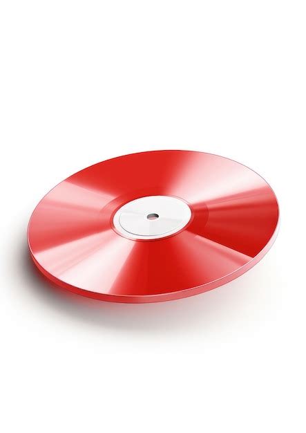 Premium Ai Image Color Cd On A White Background Compact Disc Generative Ai