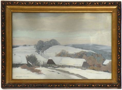 Zimní krajina Velká aukce Art Mozaika Praha Livebid cz
