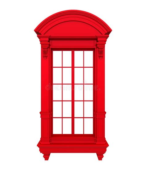 Classic Window Frame Isolated Stock Illustration Illustration Of View