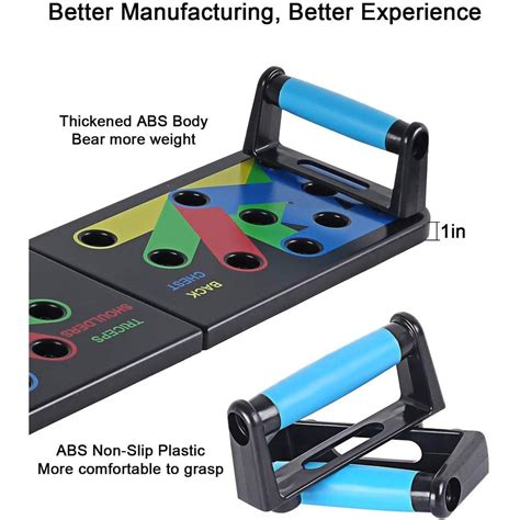 12 In 1 Push Up Board Color Coded Wide Push Up Board System Sports