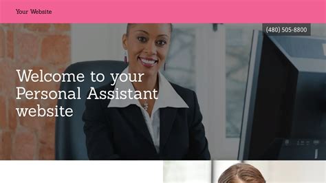 Personal Assistant Website Templates Godaddy
