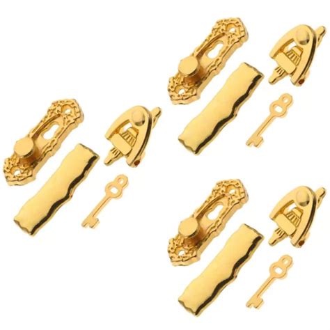 3 Sets Miniature Locks With Keys 112 Scale Door House Accessories £12