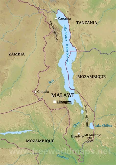 Malawi Map