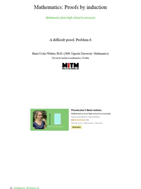 Slides A Difficult Proof Problem 6 Pdf Mathematics Mathematical Proof