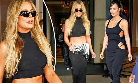 Kim And Khloe Kardashian Are Ab Fab As They Bare Their Sculpted