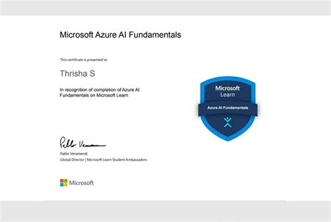Thrisha S On Linkedin Azureai Ai Microsoftlearn