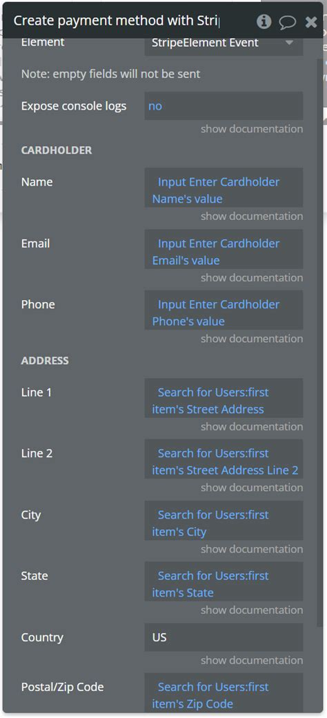 Trouble Creating Payment Method Via Stripejs Need Help Bubble Forum