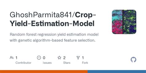 github ghoshparmita841 crop yield estimation model random forest