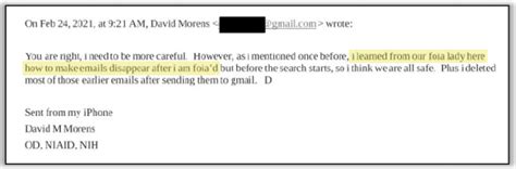 New COVID Select Memo Details Allegations Of Wrongdoing And Illegal Activity By Dr Faucis