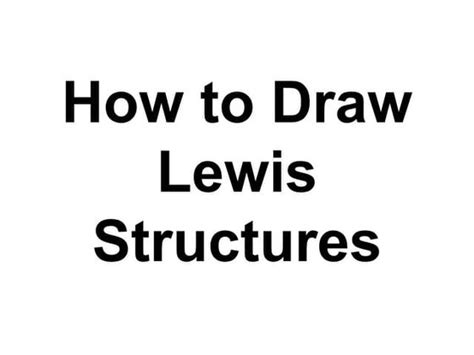 Lewis Dot Diagramppt