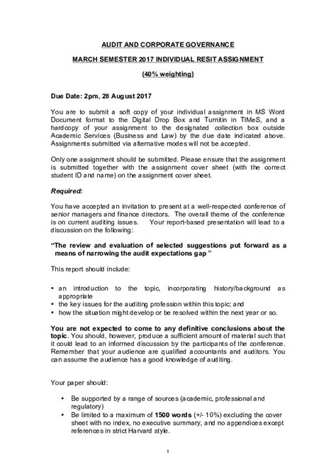 Pdf Audit Assignment