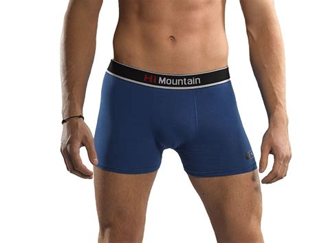 Underwear Hi Mountain BOKSERKI MĘSKIE MEN S BLACK BLUE BOXERS immi b b