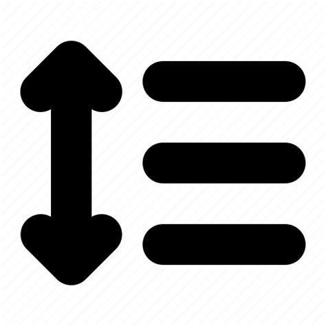 Spacing Text Distance Between Line Spacing Icon Download On