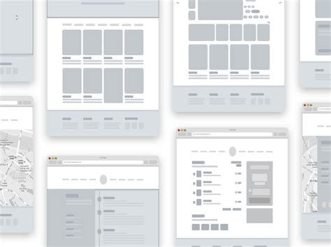 Simple Shapes Wireframe Sketch Freebie Download Free Resource For Sketch Sketch App Sources