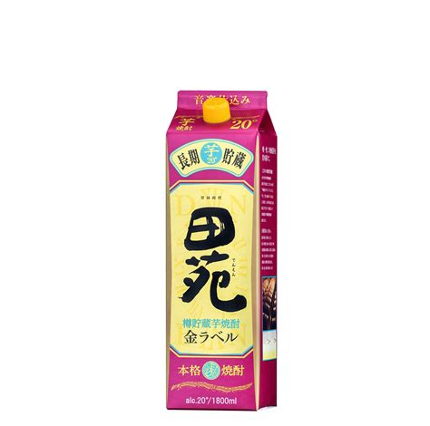 【楽天市場】田苑酒造 芋焼酎 田苑 芋 金ラベル 20度 1800ml 18l 1本【ご注文は12本まで同梱可能】：リカーboss 楽天市場店